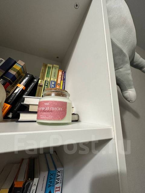 Стеллаж белый матовый лдсп 190см на 39см, 39,0 см, 190,0 см, 36,0 см, б ...