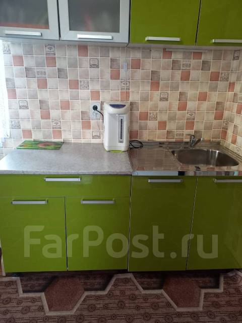 Кухонный гарнитур, прямая, лдсп, зелёный, 160,0 см, кухня, б/у, в ...