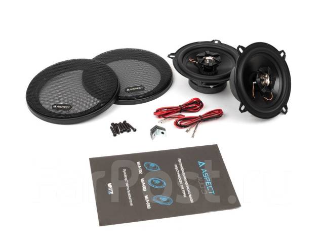 Коаксиальная акустическая система Aspect WLS-502, 13 x 13 см (5,1 x 5,1 дюймов), 50 Вт, новый, в ...