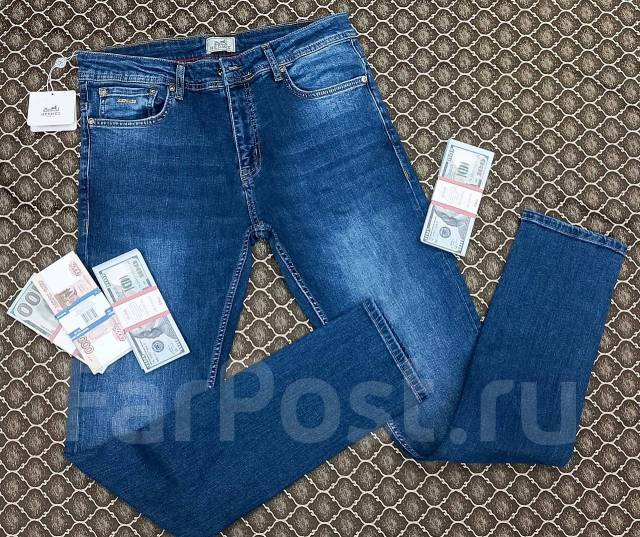 Джинсы Hermes, 40, 42, 44, 46, 48, 50, 52, 54, 56, 58, демисезон, новый ...
