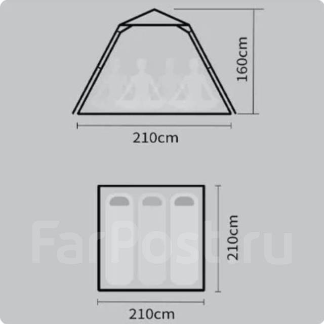 Быстросборная автоматическая палатка Xiaomi 8H Tent HAT, новый, в ...