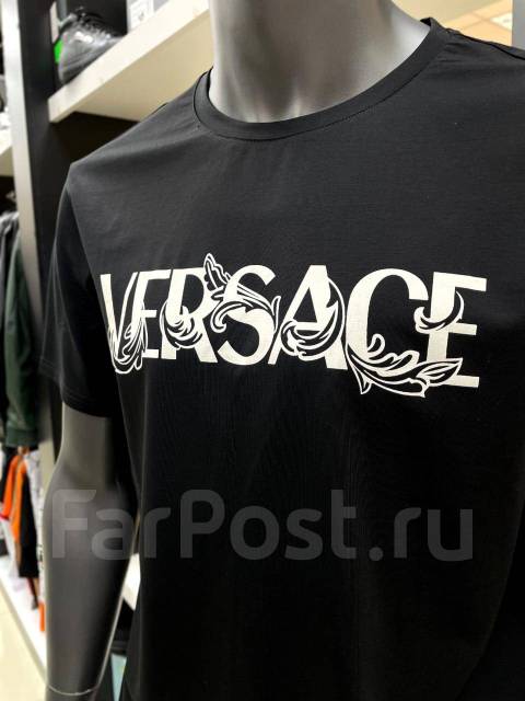 Футболки Versace, 46, 48, 50, 52, 54, 56, лето, новый, в наличии. Цена: 1 999₽ во Владивостоке