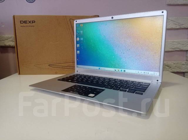 Стильный DEXP! Full-HD/IPS/N4020/8GB/UHD600/SSD128GB, ультрабук, 3 ч. б/у, в наличии. Цена: 15 ...