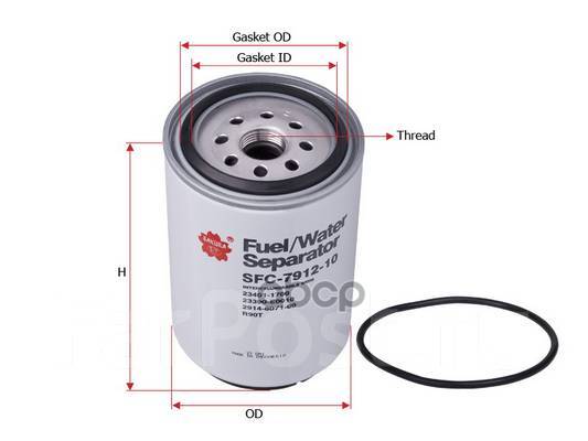 Фильтр Топливный, Водный Сепаратор, Навинчиваемый TwistDrain Racor ...