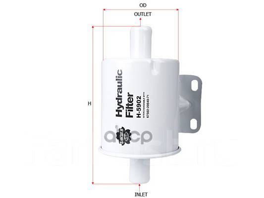 Фильтр Гидравлический! H200 D100 Toyota Sakura арт. H5902 купить в ...