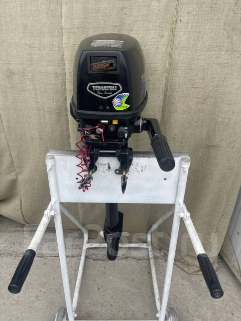 Лодочный мотор Tohatsu MFS6, 6,00 л.с. L (508 мм), 2007 год, бензиновый, 4-тактный, румпельное ...