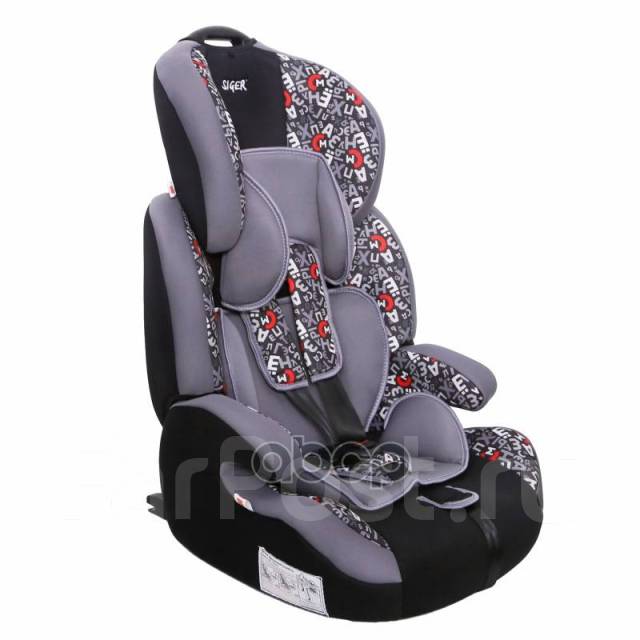 Кресло Детское Siger Стар Isofix Алфавит (Группа 1-2-3 1-12 Лет 9-36 Кг ...