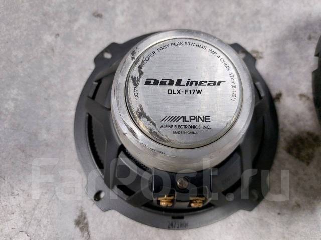 Динамики Alpine DD Linear DLX-F17W, компонентные, 17 x 17 см (6,7 x 6,7 ...