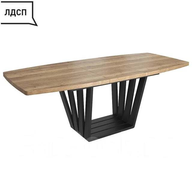 Стол обеденный раскладной 160/205*90 Дуб Табачный, прямоугольный, лдсп ...
