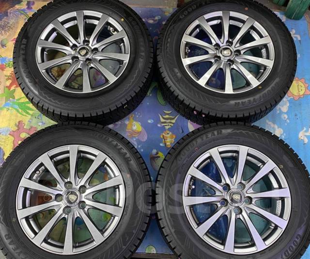 Manaray R15 5*100 6.5j et40 + 195/65R15 Goodyear Ice Navi 8 japan 2022, 15", 1 шт, 195 мм, 65 % ...