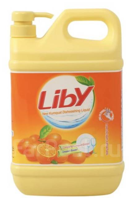 Средство для мытья посуды LIBY (апельсин) 1,5 л, новый, в наличии. Цена ...