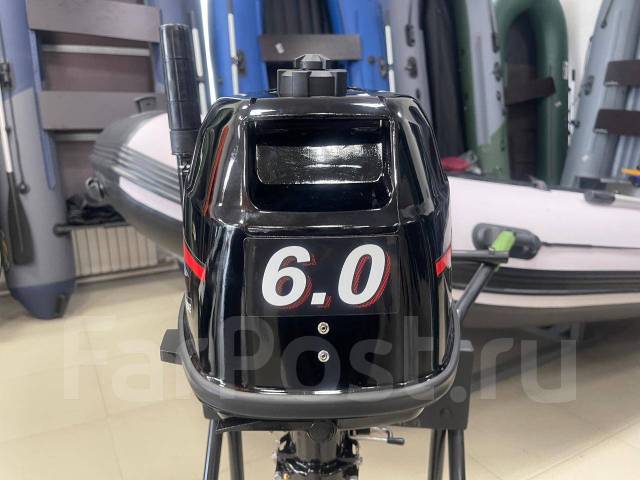 Лодочный мотор Hangkai M6 HP, 6,00 л.с. S (381 мм), 2024 год, бензиновый, 2-тактный, румпельное ...