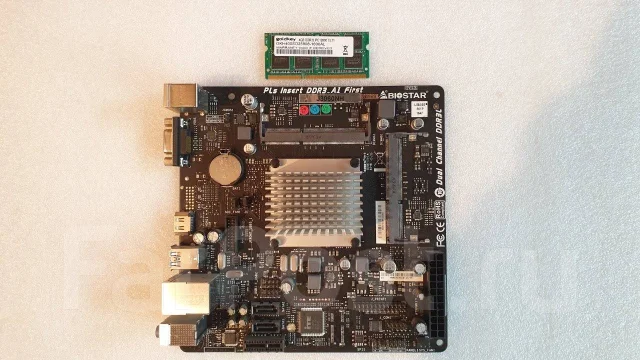 Материнская плата Mini-ITX Biostar J3060NH + оперативка 4Гб, FCBGA, б/у ...