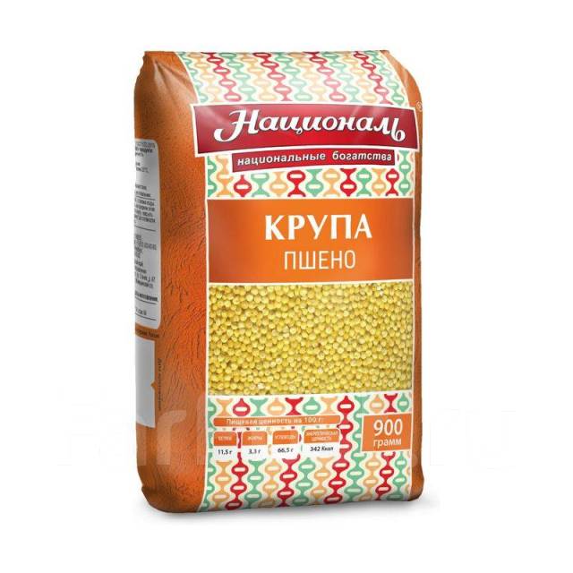 Пшено шлифованное, Националь, 900г, под заказ. Цена: 147₽ во Владивостоке