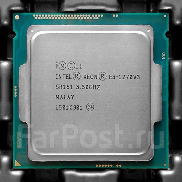 Intel Xeon E3-1270 V3 3.5-3.9GHz 4C/8T 8Mb LGA1150, б/у, в наличии ...