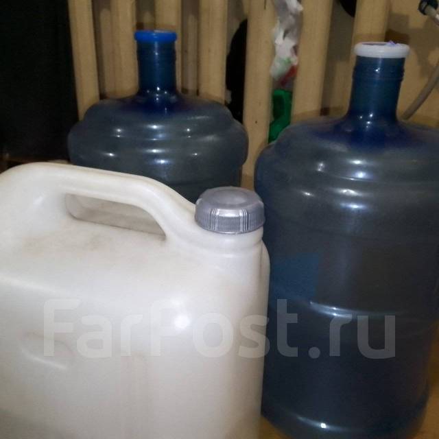 Канистра питьевой воды, б/у, в наличии. Цена: 300₽ во Владивостоке