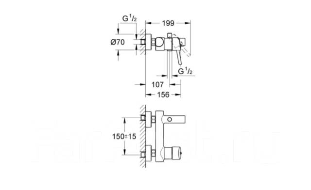 Смеситель для ванны Grohe Concetto, хром (32211001), в наличии. Цена ...