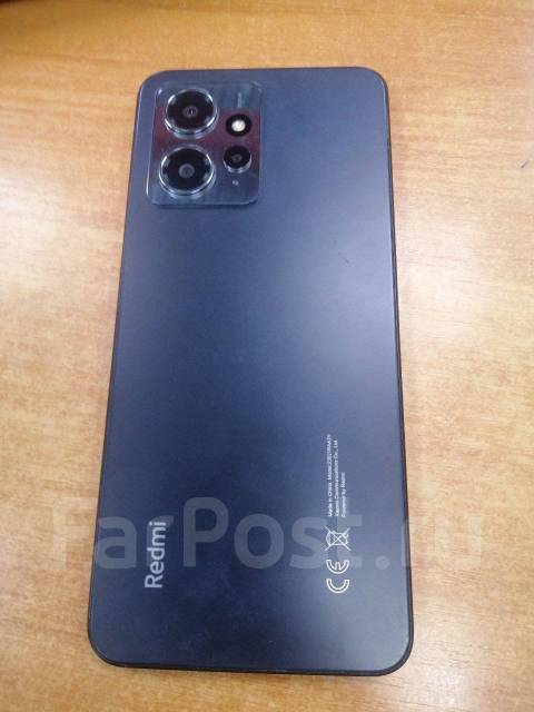 Смартфон Redmi Note 12, 128 гб, 6.67", моноблок, черный, 3G, 4G LTE ...