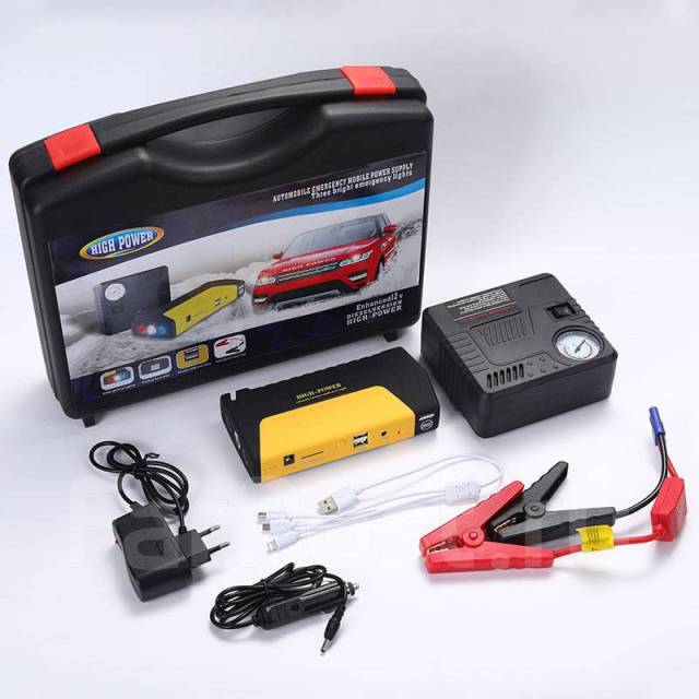 Пусковое устройство для автомобиля, 50800 mah пускач, насос, новый, в ...