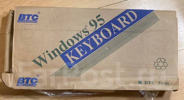 Раритет AT клавиатура Windows 95 Keyboard BTC-5140 рабочая 5DIN, б/у, в ...