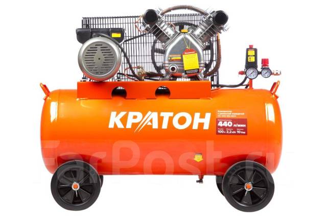 Компрессор воздушный Кратон AC-440-100-BDV, новый, в наличии. Цена: 34 ...
