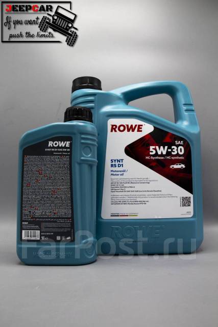Масло моторное ROWE Hightec SYNT RS D1 SAE 5W-30 для Jeep Wrangler JL ...