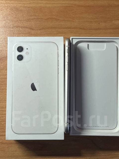 IPhone 11, 64 гб, 6.10", белый, 4G LTE, б/у, в наличии. Цена: 17 000 ...