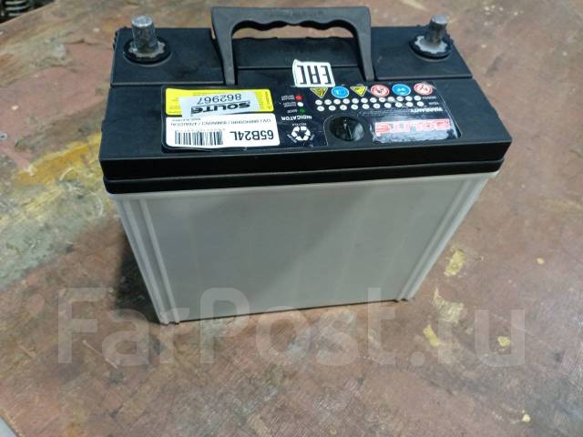 Аккумулятор Solite 65B24L 50а/ч Solite, обратная (левое), 50 А.ч. корея ...