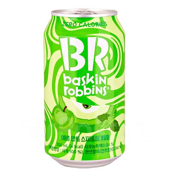 Напиток Baskin Robbins Apple Mint zero 350 мл ж/б 1 уп. х 24 шт, в наличии. Цена: 98₽ во ...