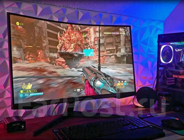 Монитор игровой 32'' Samsung Odyssey G5 C32G55TQBI (кривой экран), ЖК ...