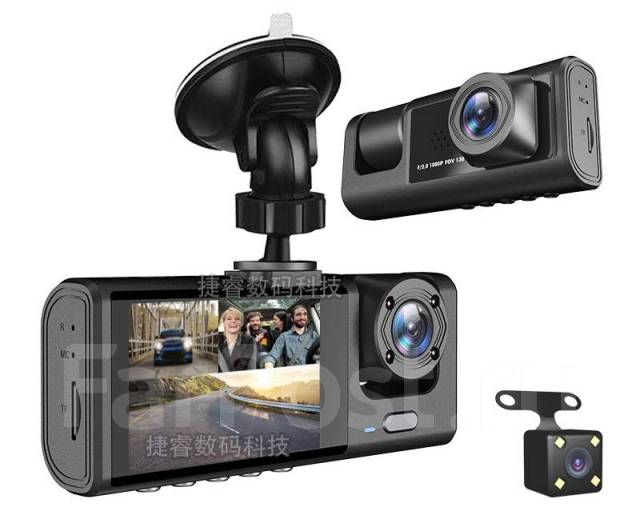 Видеорегистратор с двумя камерами для автомобиля FULL HD + Wi-Fi, Sony ...
