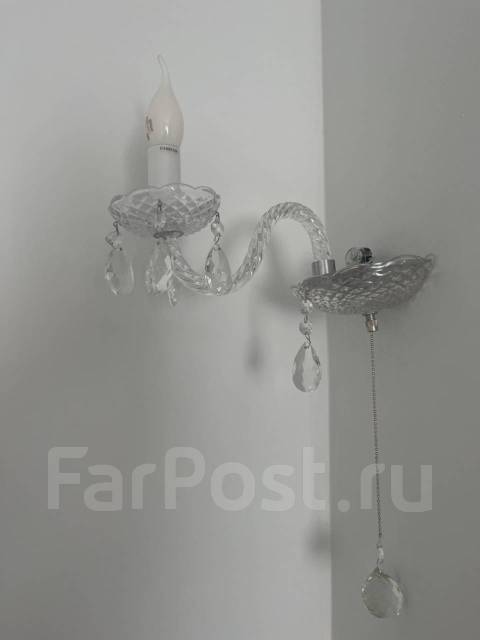 Хрустальные бра пара, б/у, в наличии. Цена: 7 000₽ в Находке