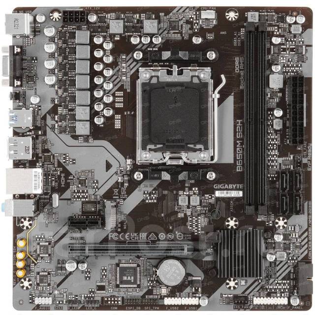 Материнская плата DDR5 Gigabyte B650M S2H AM5, новый, в наличии. Цена ...