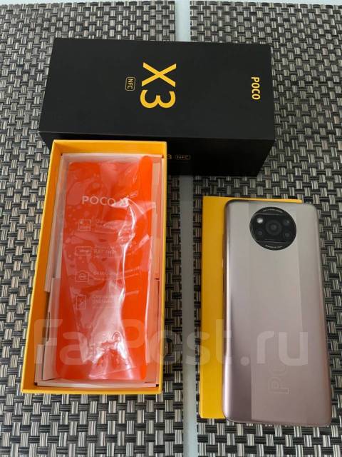 Poco X3 NFC, 128 гб, 6.67", моноблок, золотой, б/у, в наличии. Цена: 3 ...
