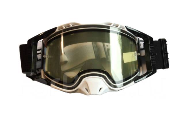 Очки защитные кроссовые Kioshi Enduro PRO (Цвет белый/черный), новый, в ...