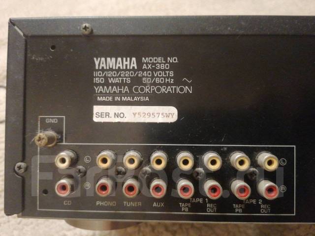Уселитель звука Yamana. AX380, Yamaha, 4-канальный, 100 Вт, б/у, в ...