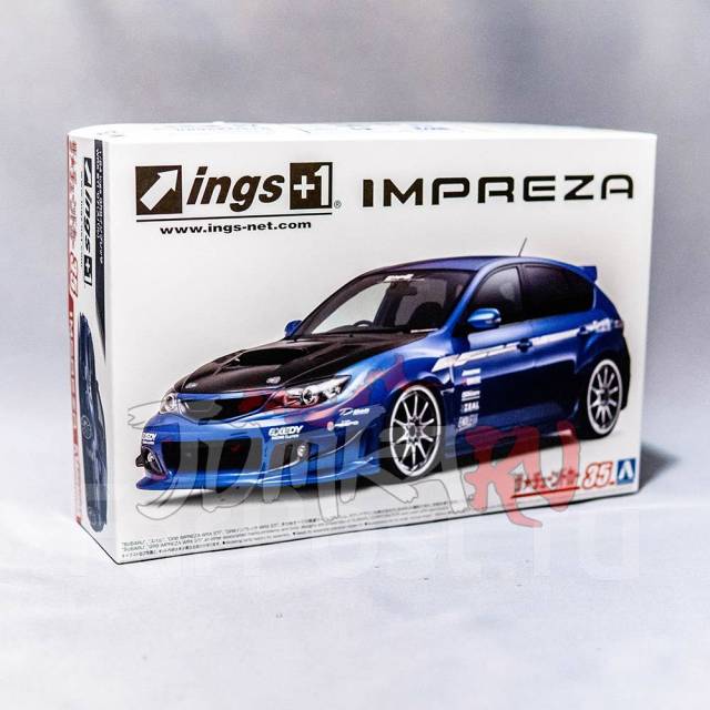 Сборная модель Subaru Impreza WRX STi GRB + обвес INGS (Aoshima) купить в Хабаровске по цене: 4 ...