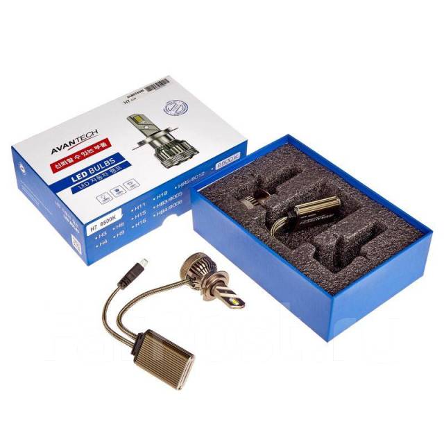 Лампа светодиодная LED Avantech H7 12V 45W, 6500К (комплект 2 шт ...