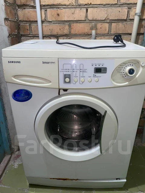 Стиральная машина Samsung sensor compact f813j, 4,5 кг, б/у, в наличии ...