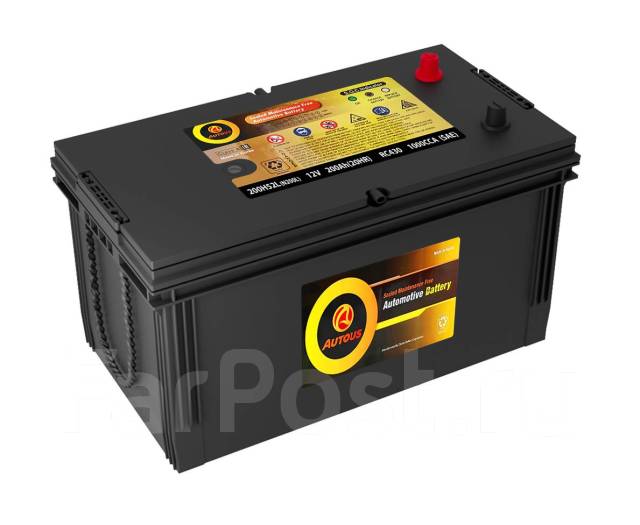 Новый аккумулятор AutoUs 200H52L | 6СТ-200|CMF200|210H52|N200 ...