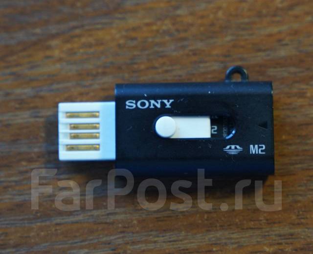 Карта памяти Sony Memory Stick Micro (M2) 2GB + USB адаптер, 2 Гб, б/у ...