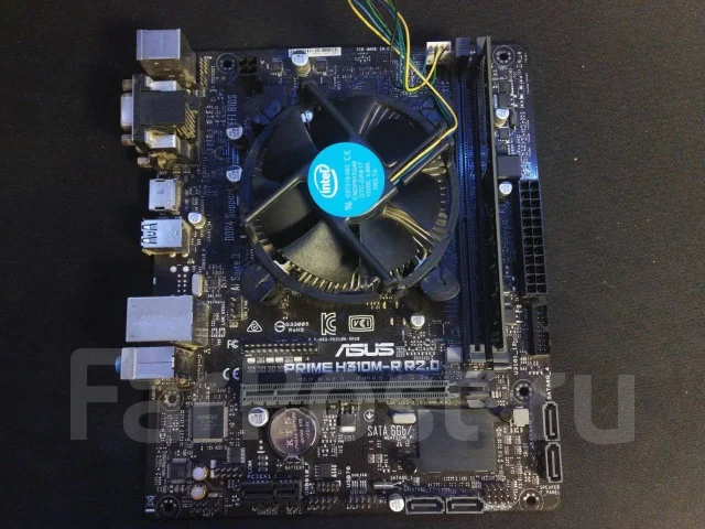 Материнская плата с процессором, LGA 1151 v2, Asus, б/у, в наличии ...