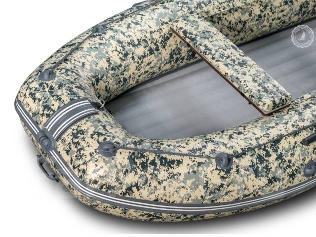 Лодка Roger 330 НД в брутальной комплектации Strong, цвет камуфляж ...