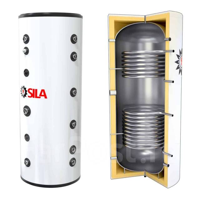 Бойлер косвенного нагрева SILA SST-500 DHP 200 кВт 500 л, косвенный ...