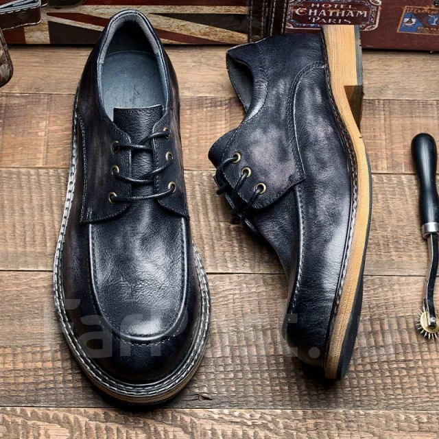 Ботинки Mr. Lingbu British Style Retro. Чёрные, 40, 41, 42, 43, 44, 45 ...