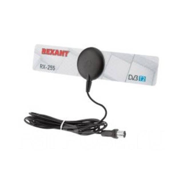 Антенна комнатная для цифрового телевидения DVB-T2 на присоске, RX-255 Rexant ТВ, новый, в ...
