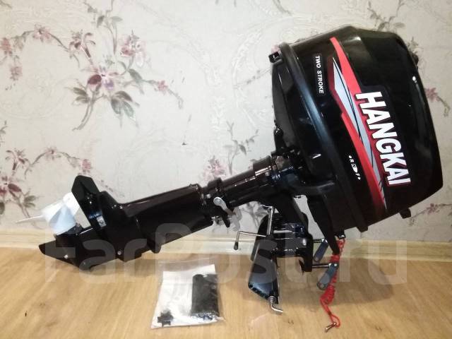 Лодочный мотор hangkai 6.0, 6,00 л.с. S (381 мм), 2024 год, бензиновый, 2-тактный, румпельное ...