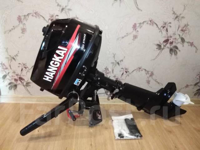 Лодочный мотор hangkai 6.0, 6,00 л.с. S (381 мм), 2024 год, бензиновый, 2-тактный, румпельное ...