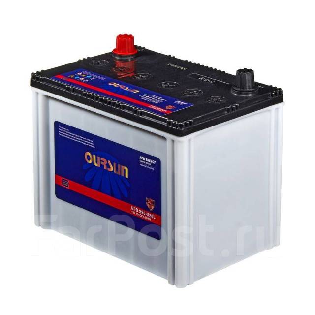 Аккумулятор Oursun EFB Start-Stop S95-D26L (80 А/ч, 730 А) 2024 год ...