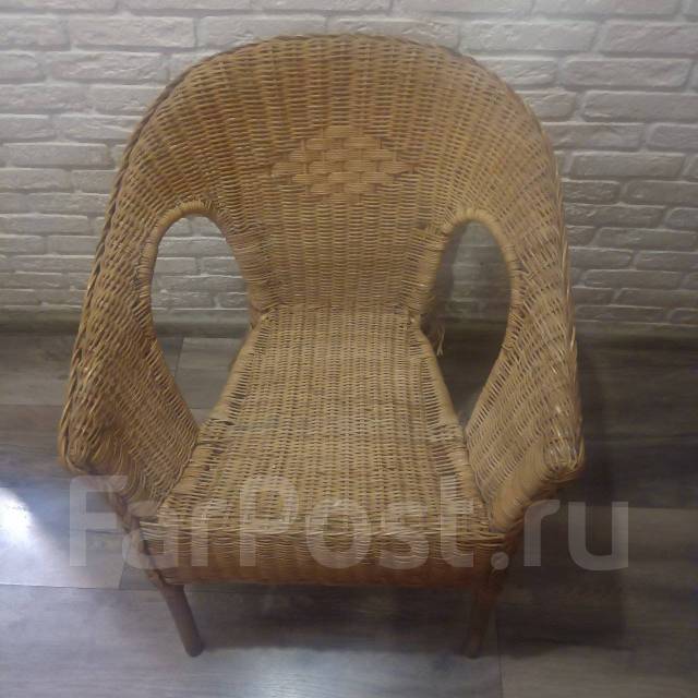 Кресло из ротанга. Икеа, светлое дерево, б/у, в наличии. Цена: 2 500 ...
